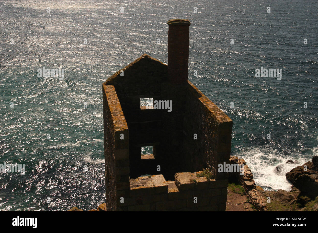 Crown engine house Botallack Cornwall UK Stock Photo - Alamy
