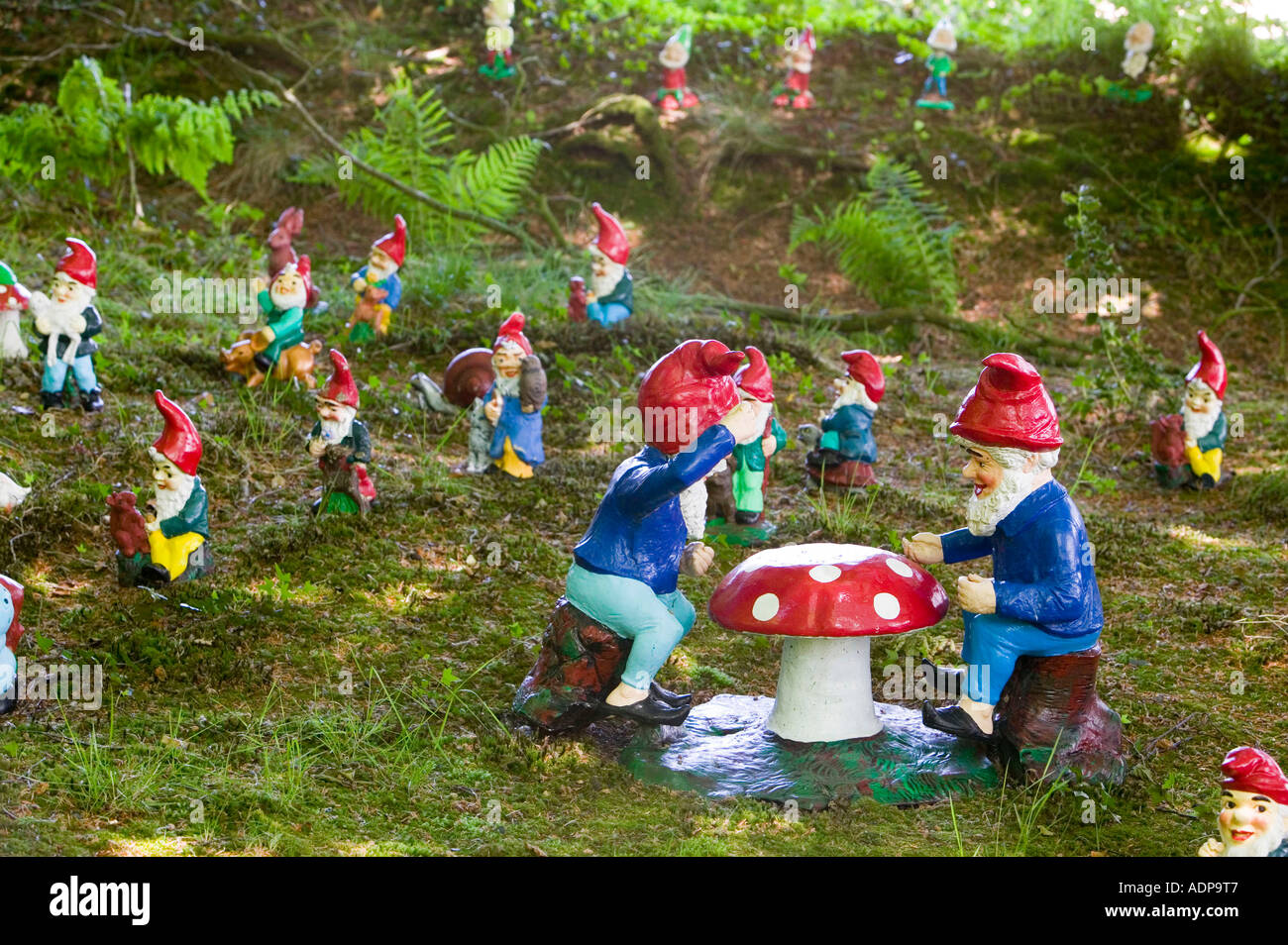 Gnome reserve at West Putford, Devon, UK Stock Photo - Alamy