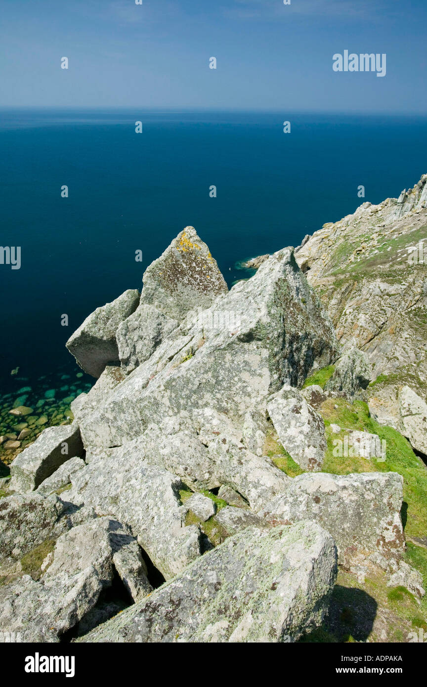 sea cliffs on Lundy Island, Devon, UK Stock Photo - Alamy