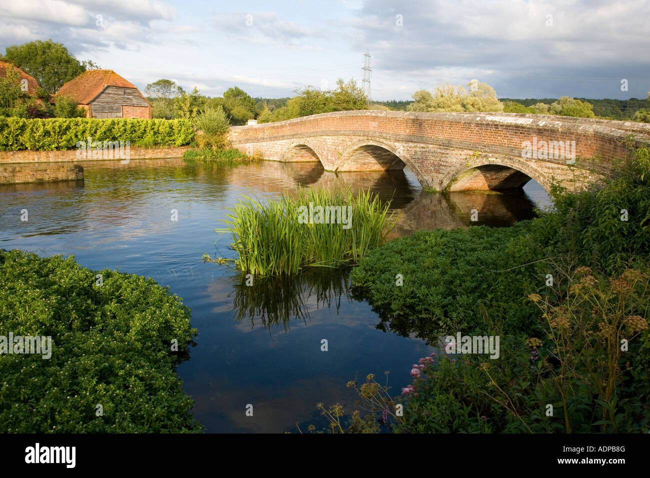 The bridge at Breamore Mill New Forest Hants UK Stock Photo - Alamy