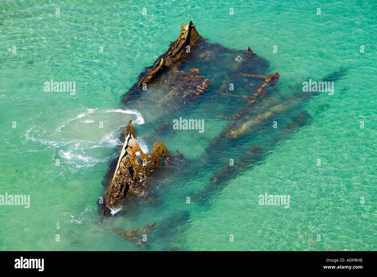 Wreck ship shipwreck rock cornwall hi-res stock photography and images ...