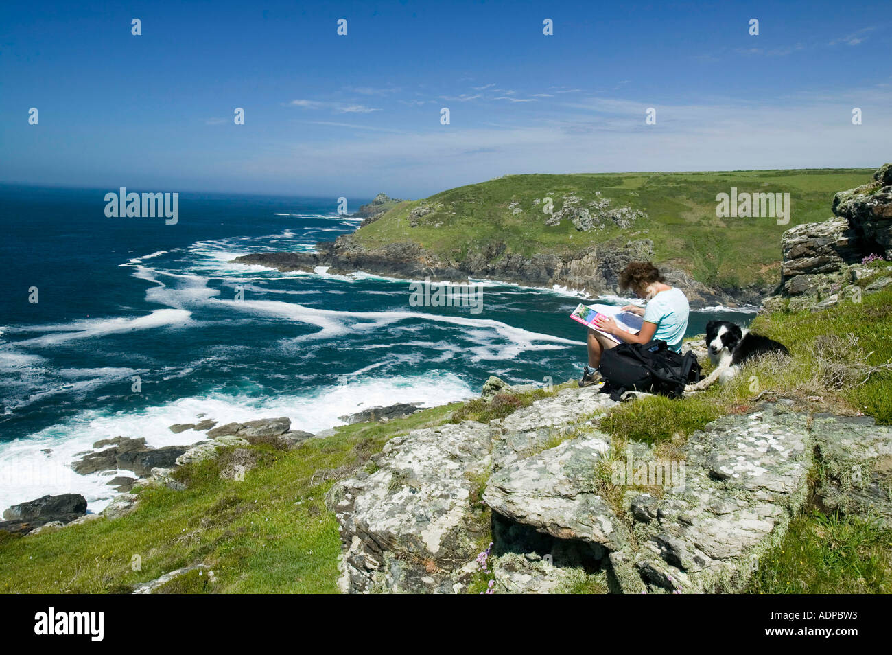 Cornish Coastline near Morvah, UK Stock Photo - Alamy