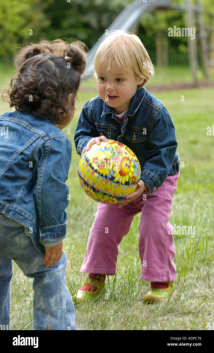 Toddlers girl ball hi-res stock photography and images - Alamy