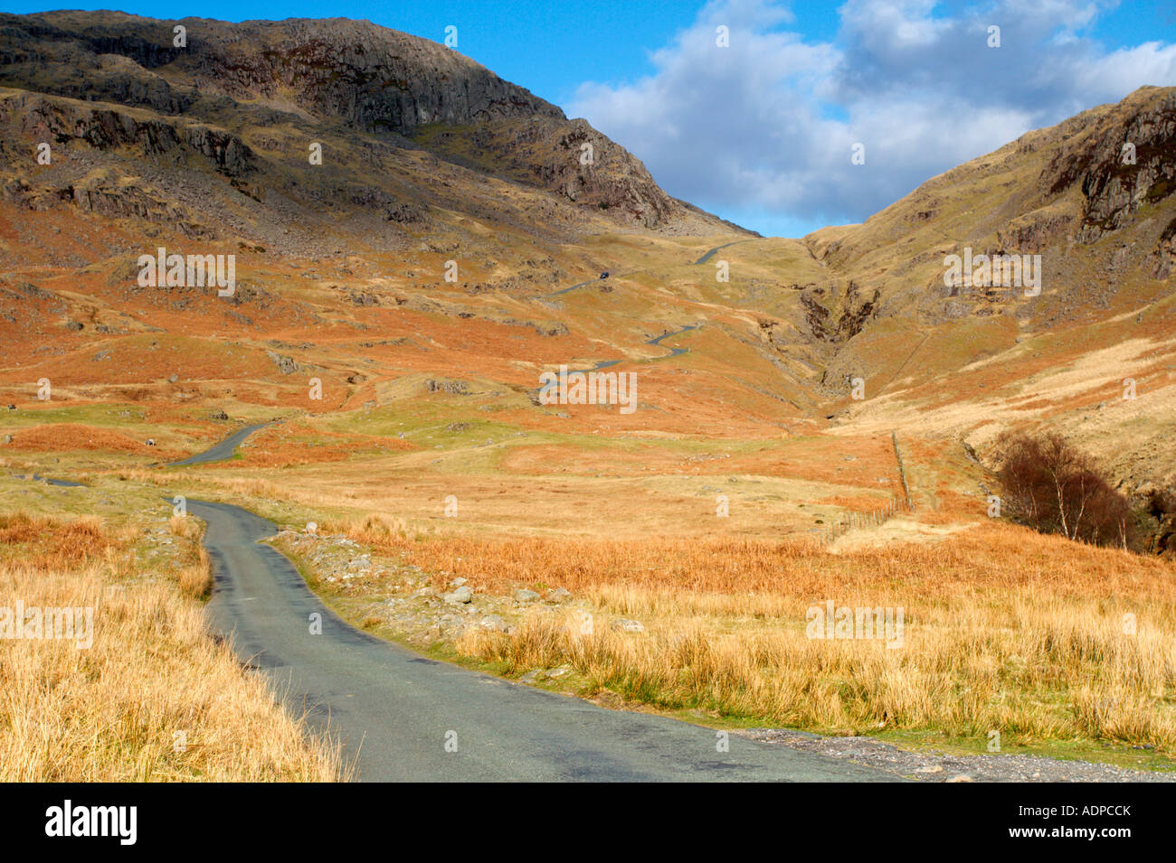 Hardknott Pass Lake District UK Stock Photo - Alamy