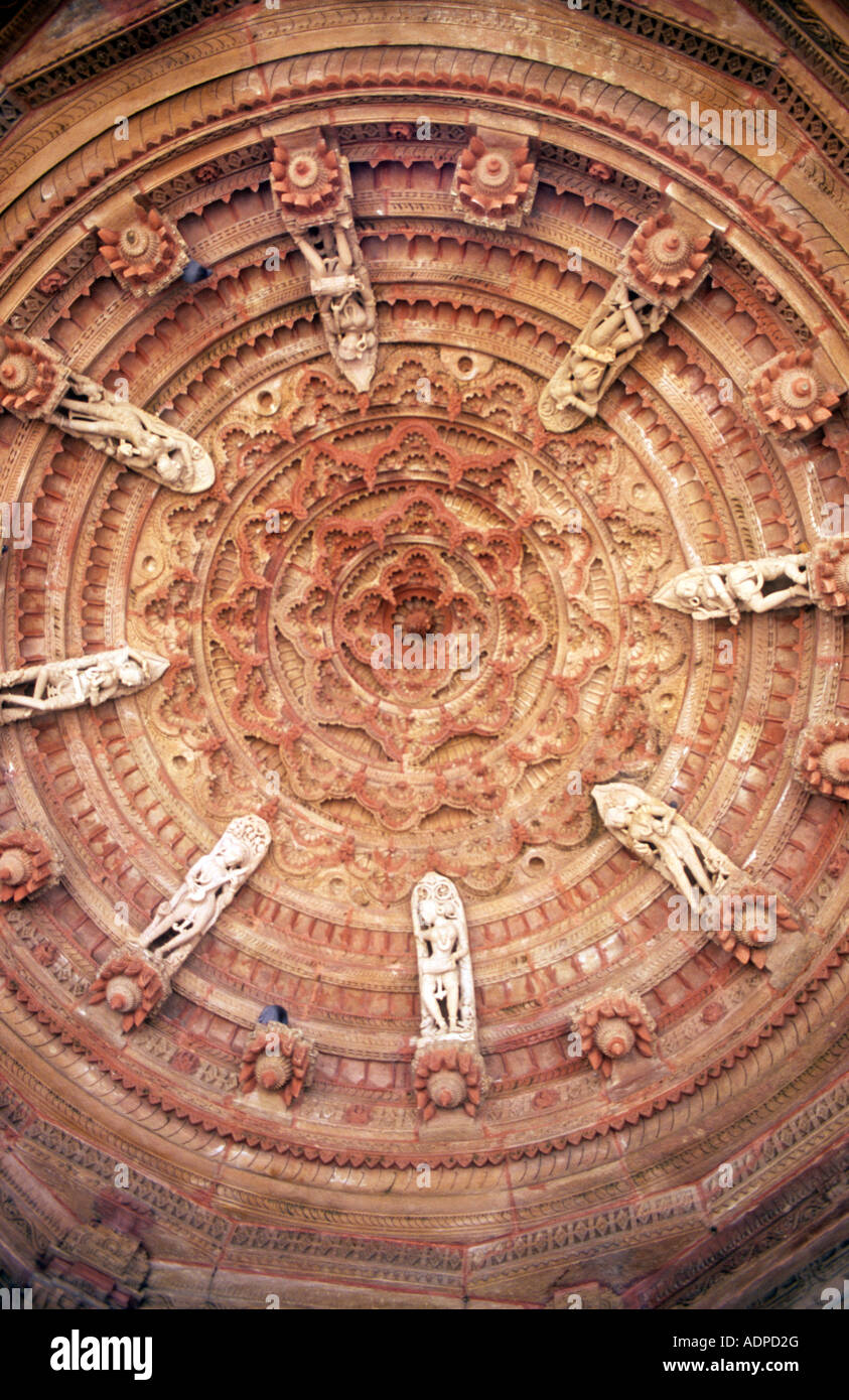 Elaborate temple ceiling, Osian, Rajasthan, India Stock Photo - Alamy