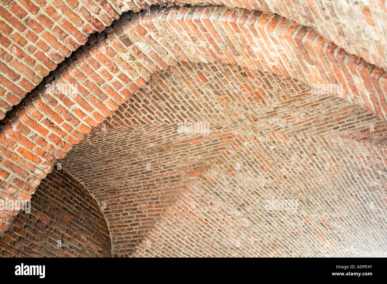 Brick arched ceiling Stock Photo - Alamy