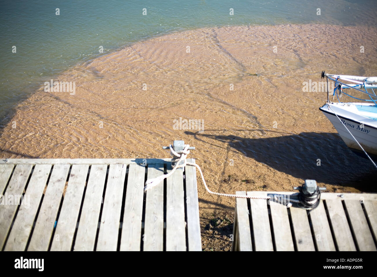 pontoons sand and sea Stock Photo - Alamy