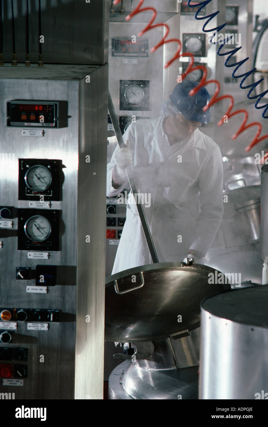 Commercial preparation of frozen food OSHA Stock Photo - Alamy