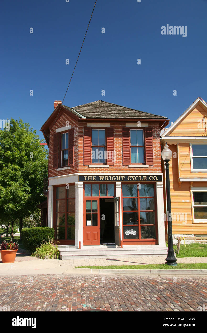 The Wright Cycle Company Historic building of the Wright Brothers in ...