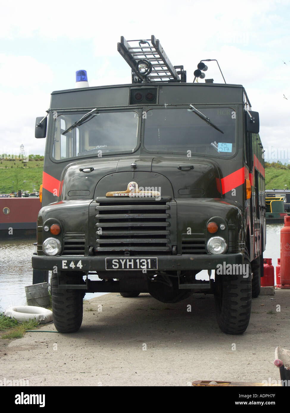 Green Goddess fire engine Stock Photo - Alamy