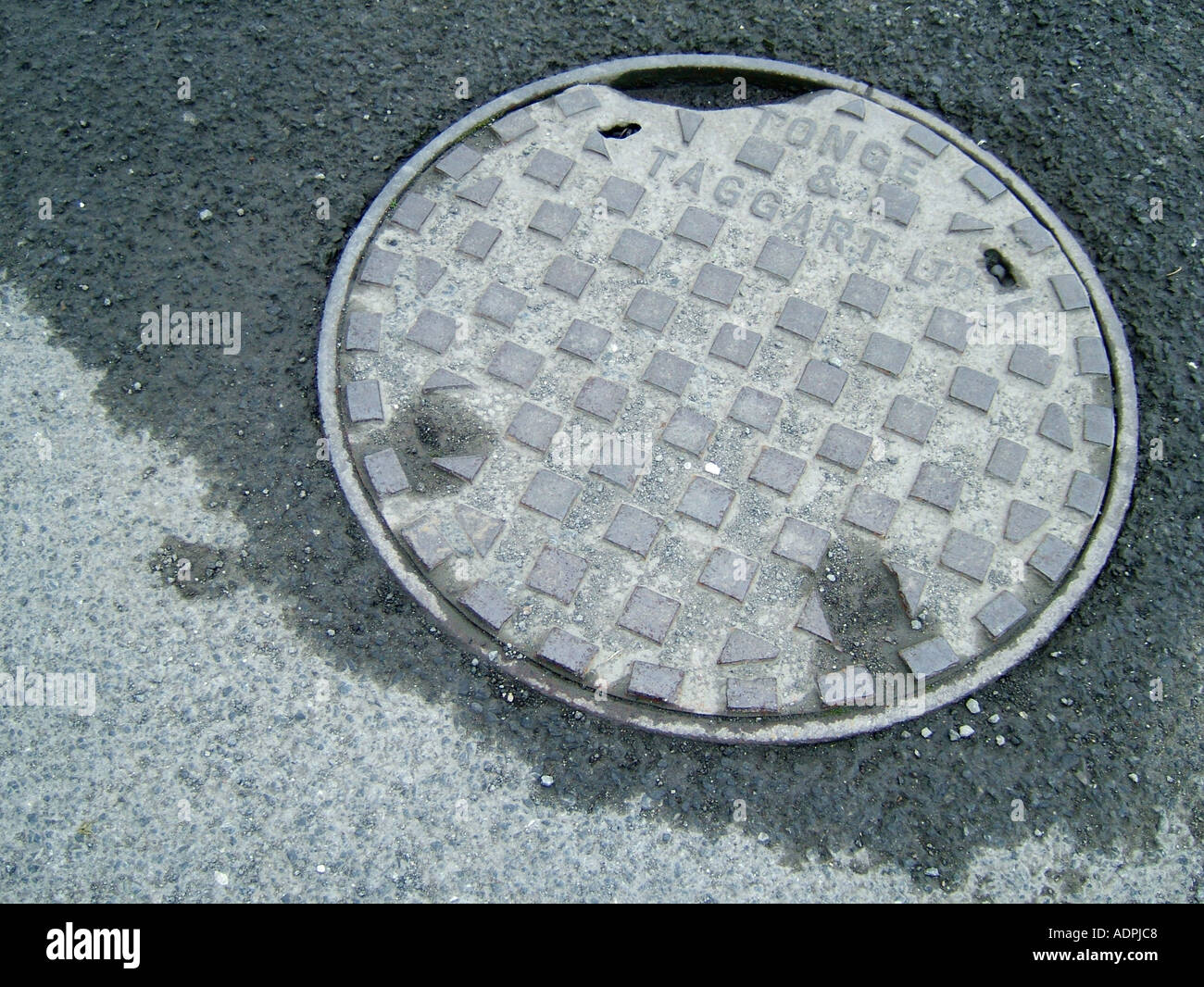 steel drain road cover Stock Photo - Alamy
