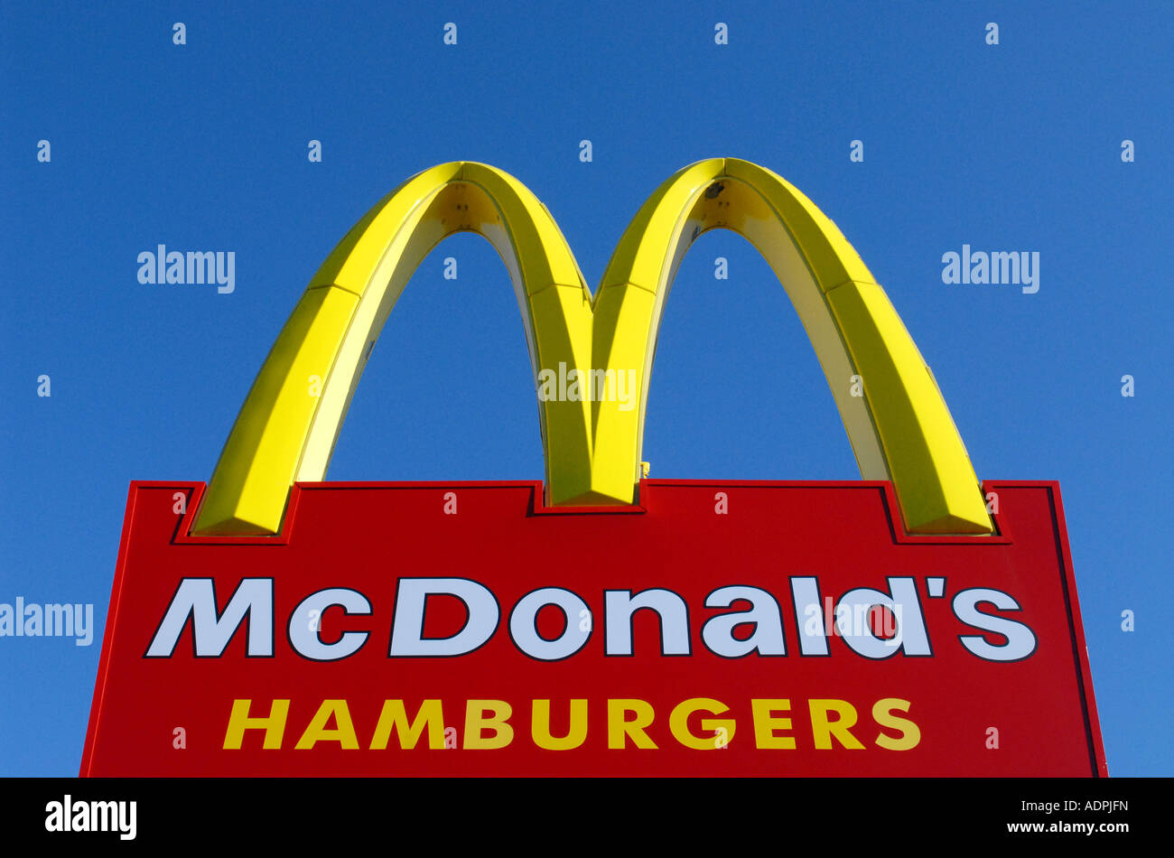 Mc Donald sign Stock Photo - Alamy