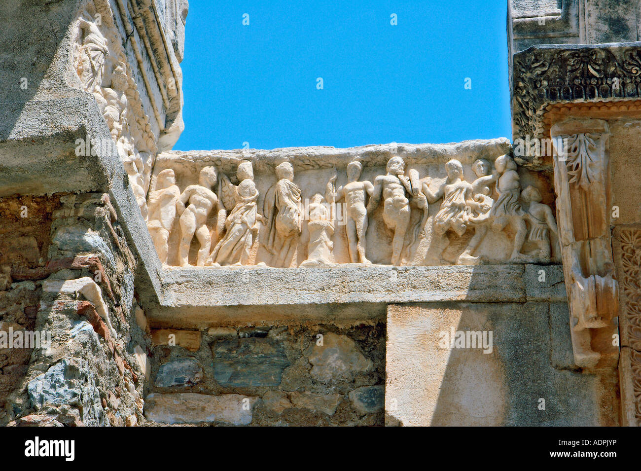 Detailes of the Temple of Hadrian, Ephesus,Turkey Stock Photo - Alamy