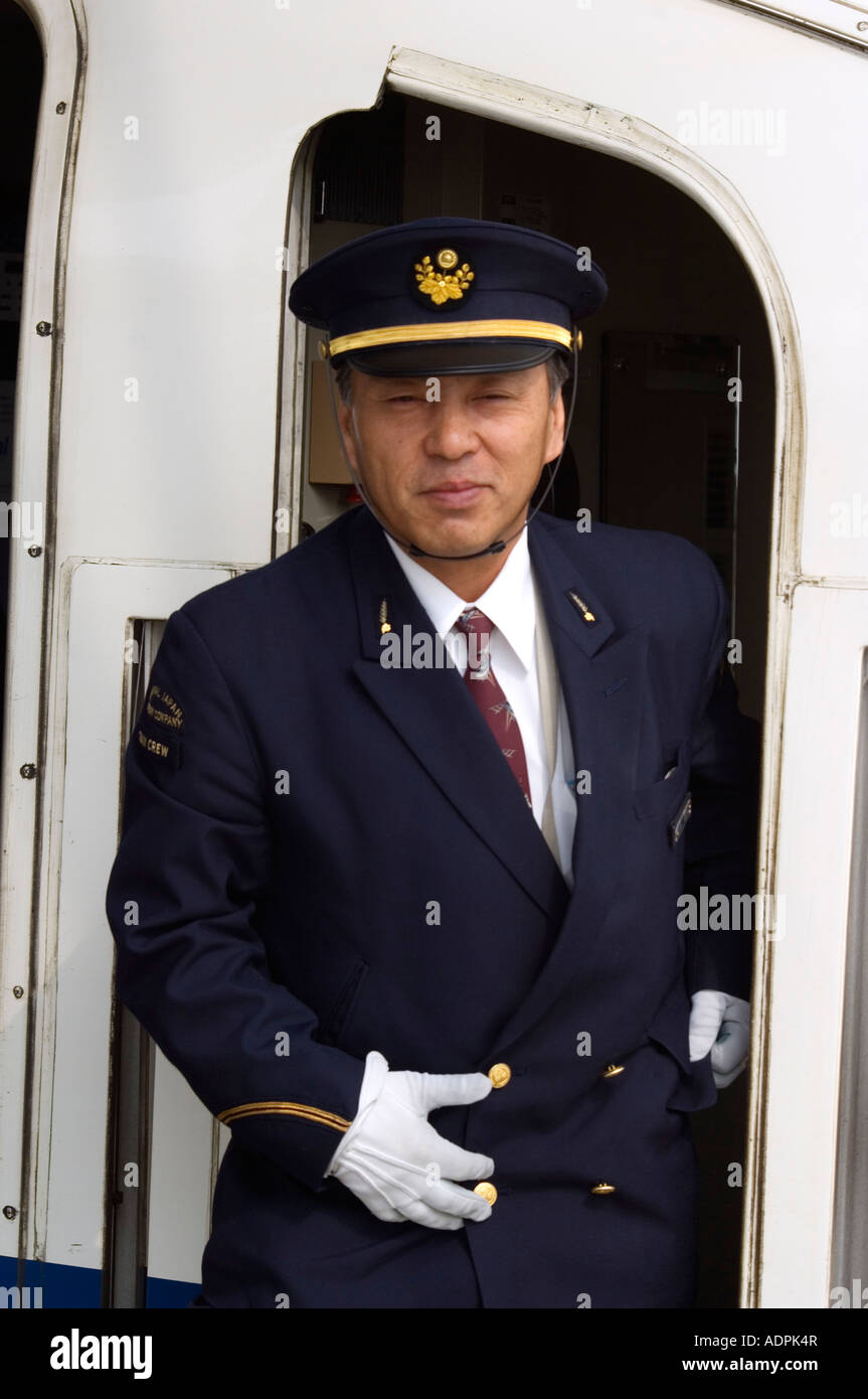 train driver Shinkansen bullet train at kyoto station Kyoto Japan Asia ...