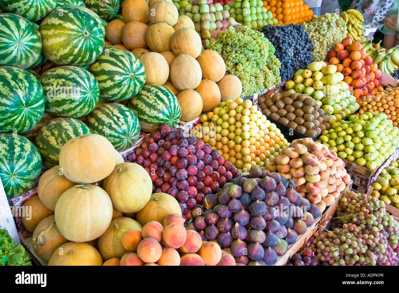 Fruits in the market of Bodrum Turkey Stock Photo - Alamy