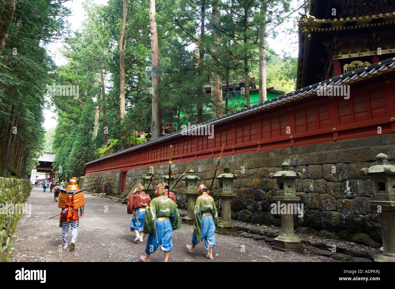 men wearing samurai clothing Nikko Spring Festival Toshogu Shrine Nikko ...