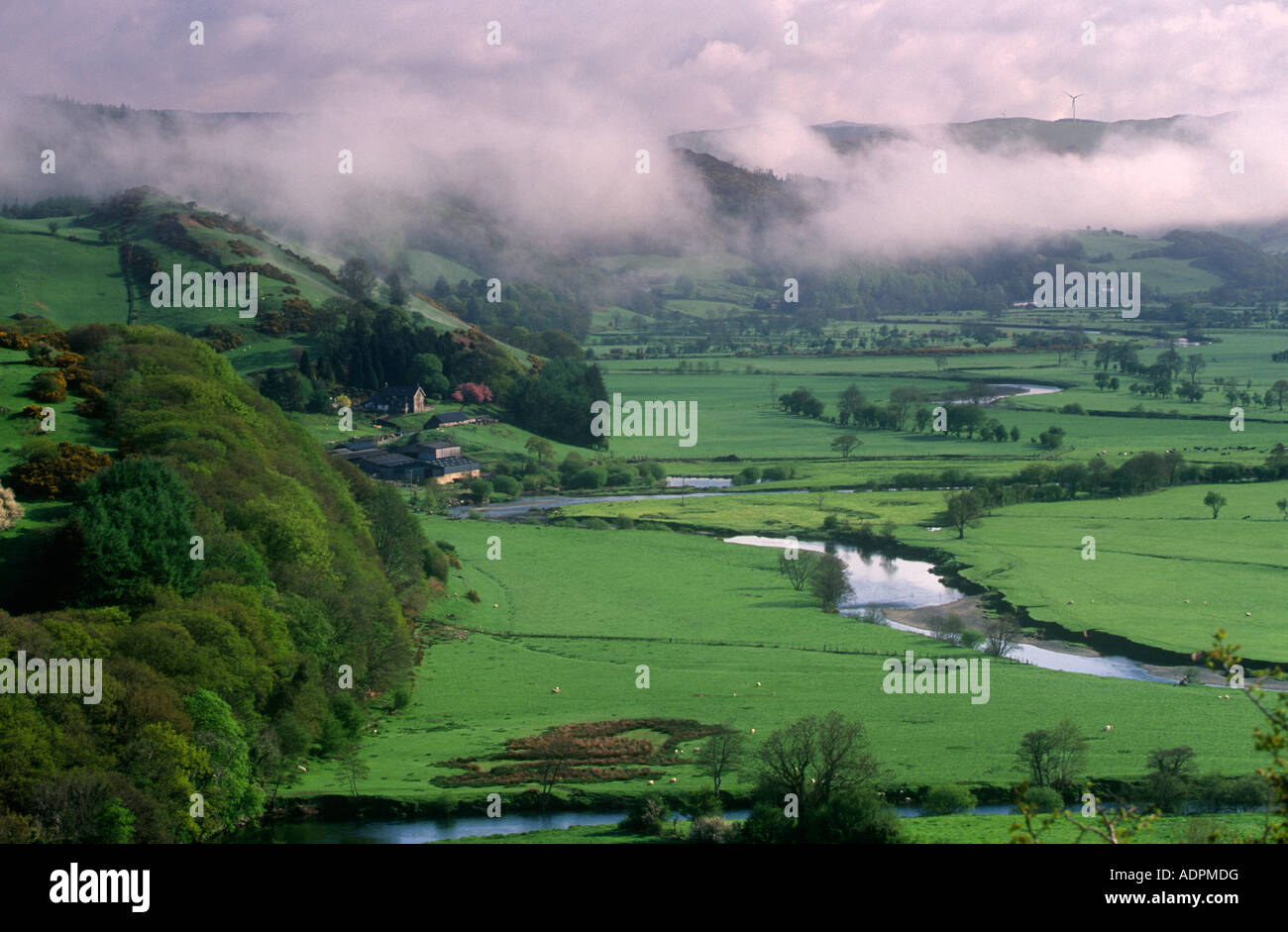 River Dyfi Dyfi Valley Near Machynlleth Stock Photo - Alamy