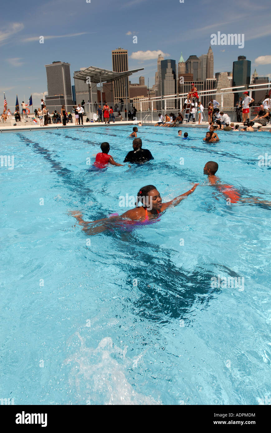 Floating pool barge hi-res stock photography and images - Alamy