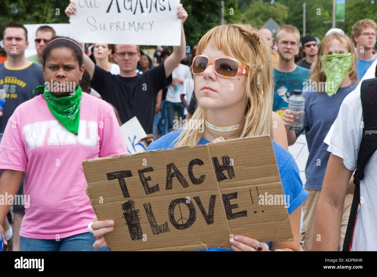 Protest Against Nazi Rally Stock Photo - Alamy
