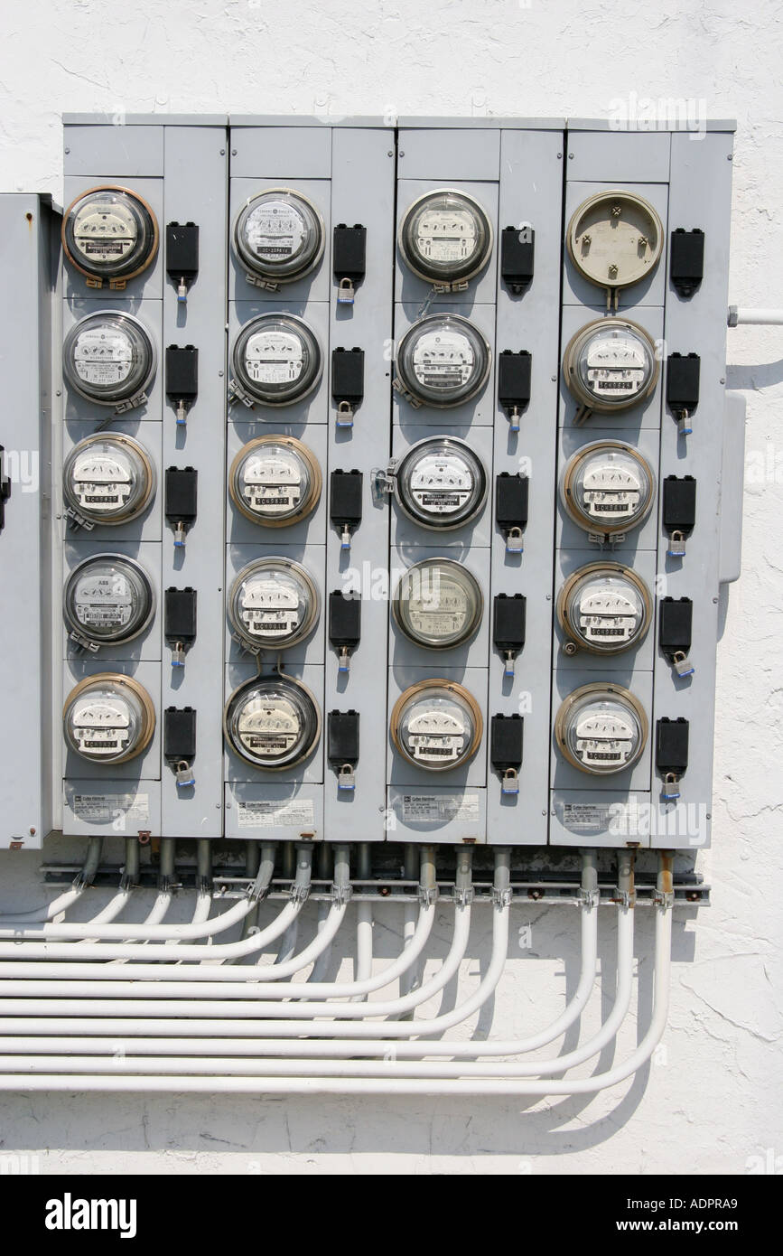 Miami Beach Florida,Normandy Isle,utility meters,condominium ...