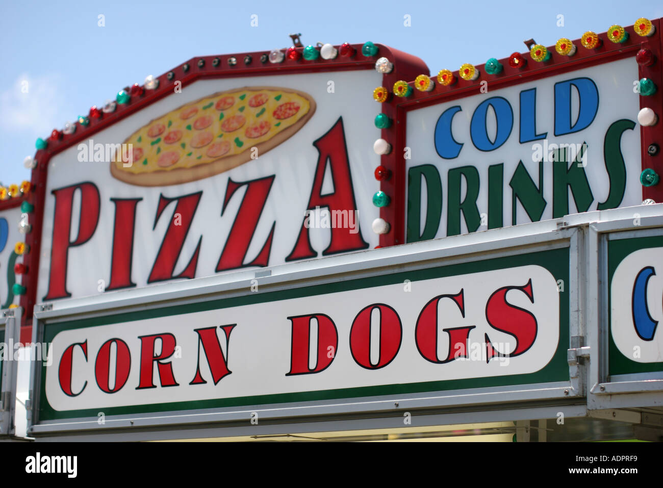 Florida, electric sign, pizza, cold drinks, corn dogs, advertising ...