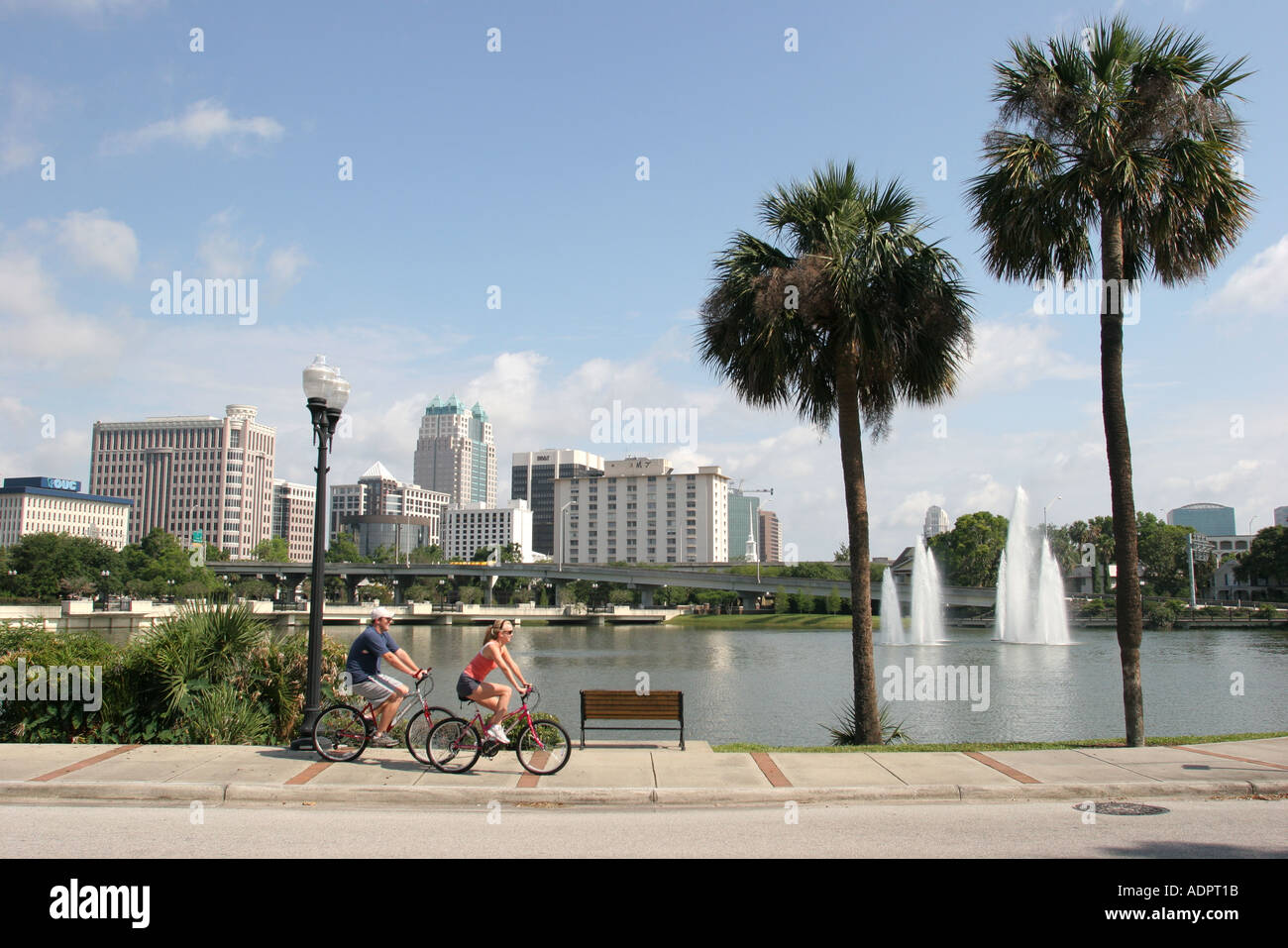 Orlando Florida,Lake Lucerne,sinkhole,water,wet,park,downtown skyline ...