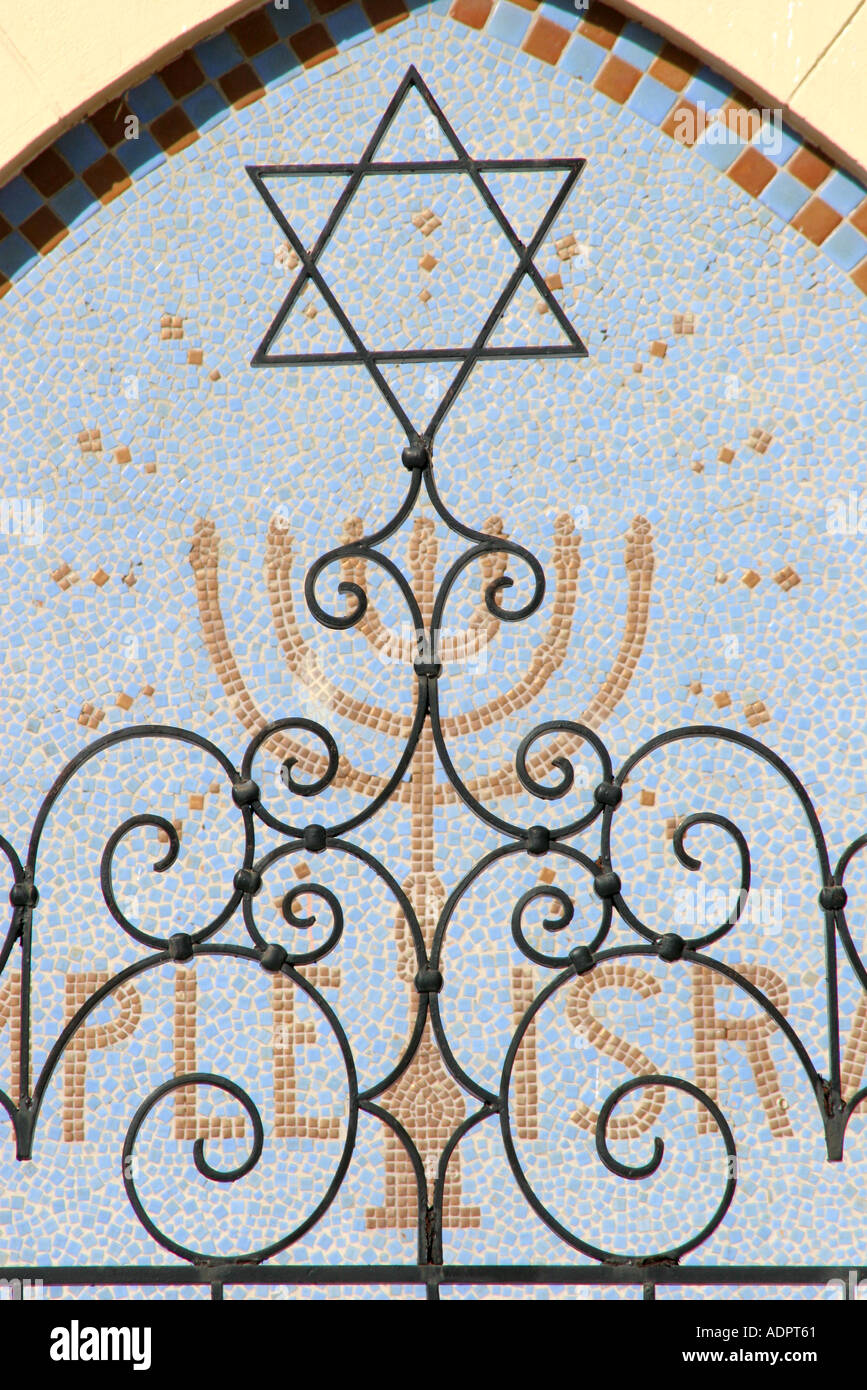 Miami Florida,Temple Israel,synagogue,wrought iron Star of David ...