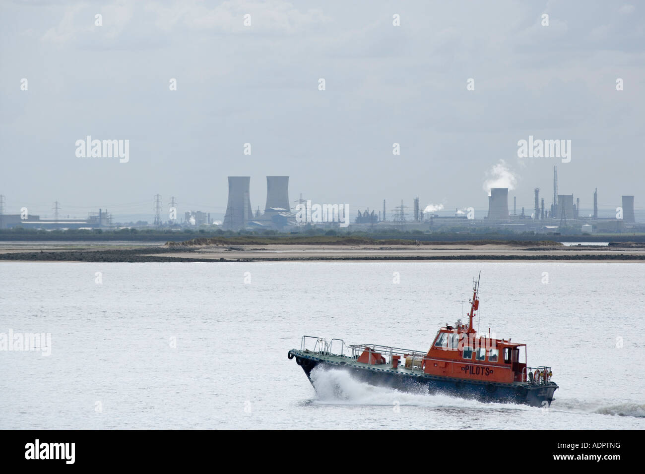 Pilot boat in the Tees Estuary Teesside Cleveland England UK Stock ...