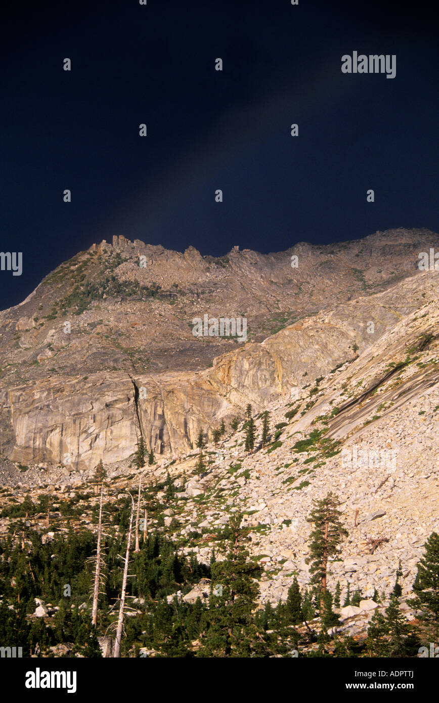 A storm approaches in Desolation Wilderness in the Eldorado National ...