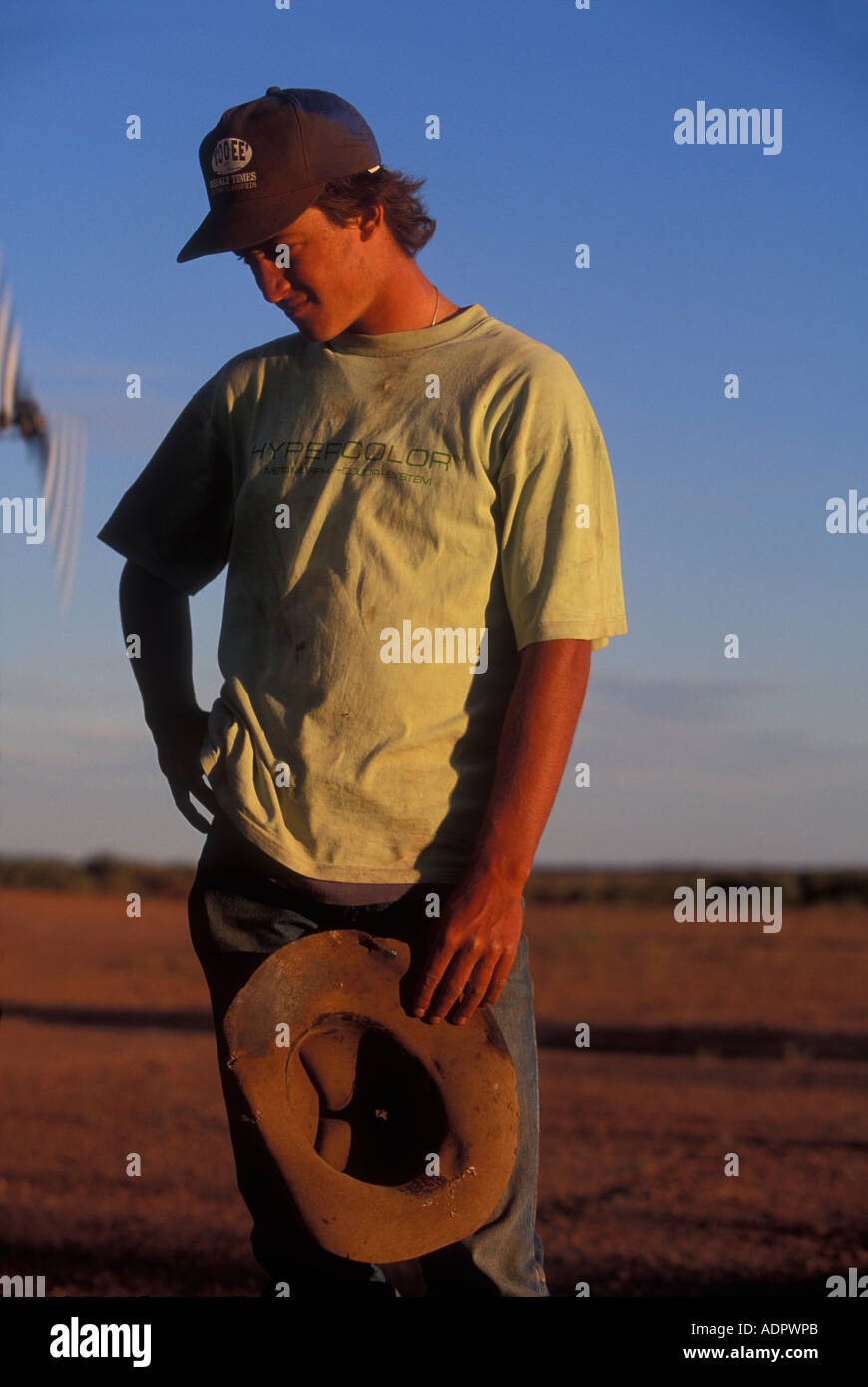 Australia Northern Territory MR Ranch hand Troy Stirling at Orange ...
