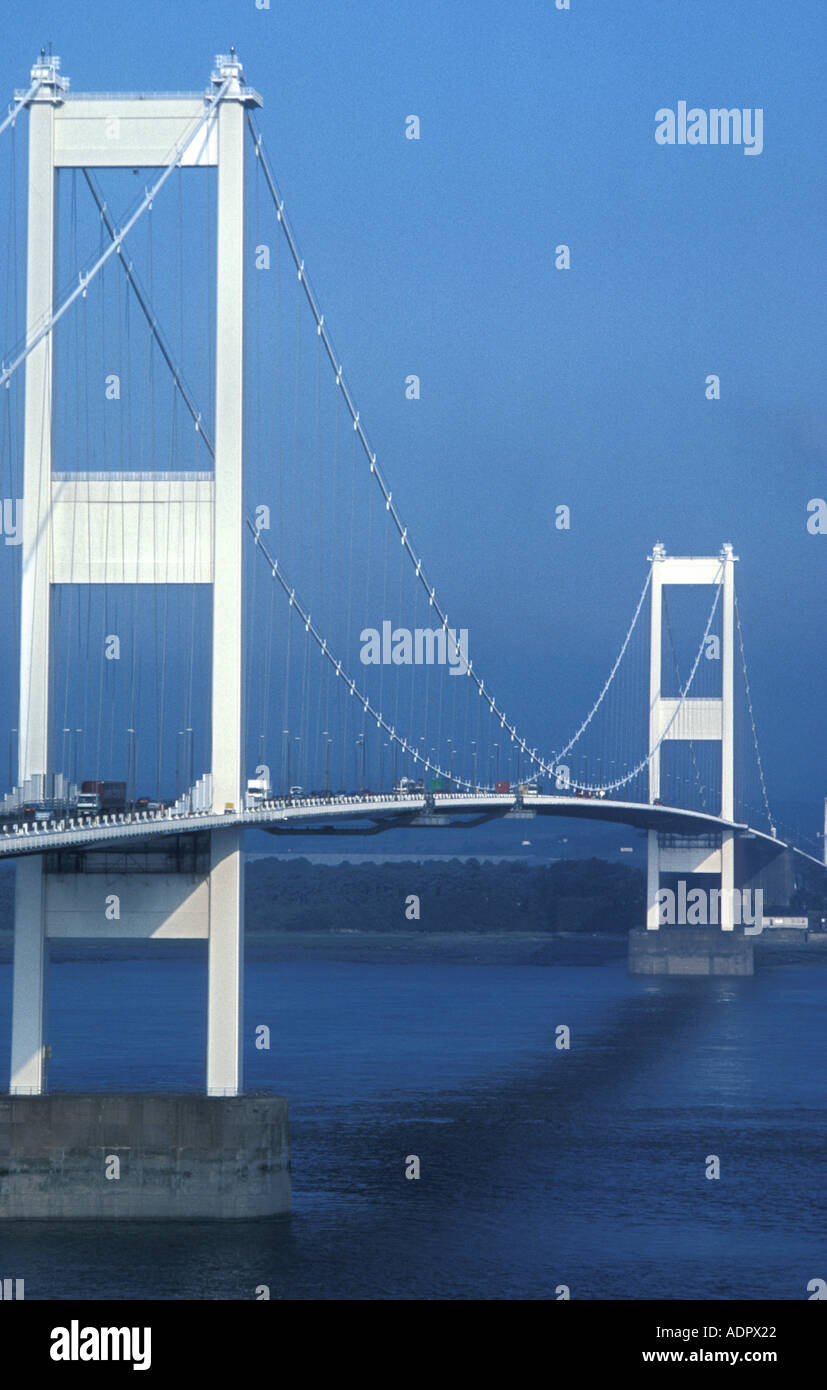 The first severn road bridge viewed from the English side Stock Photo ...