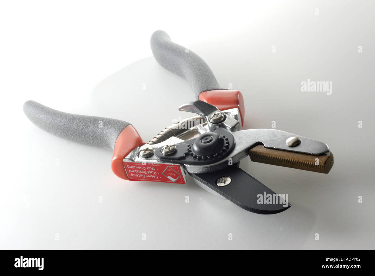 Pair of garden secateurs Stock Photo - Alamy
