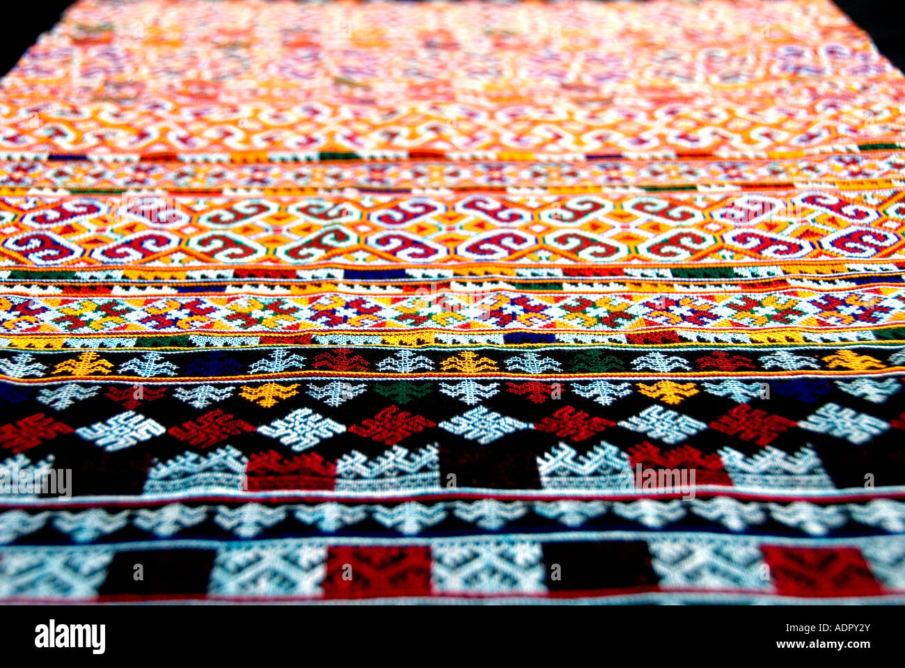 Hand stitched leg panels for traditional Mien hill tribe pants from ...