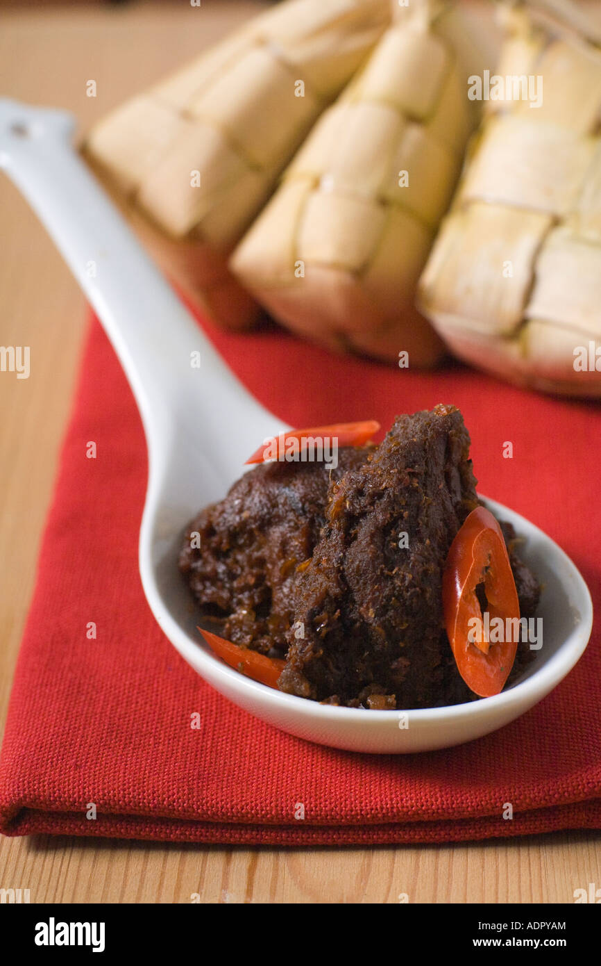 Beef rendang rice hi-res stock photography and images - Alamy