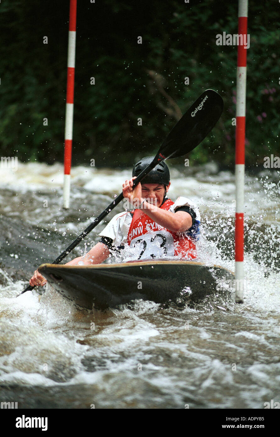 Canoe slalom bala wales hi-res stock photography and images - Alamy