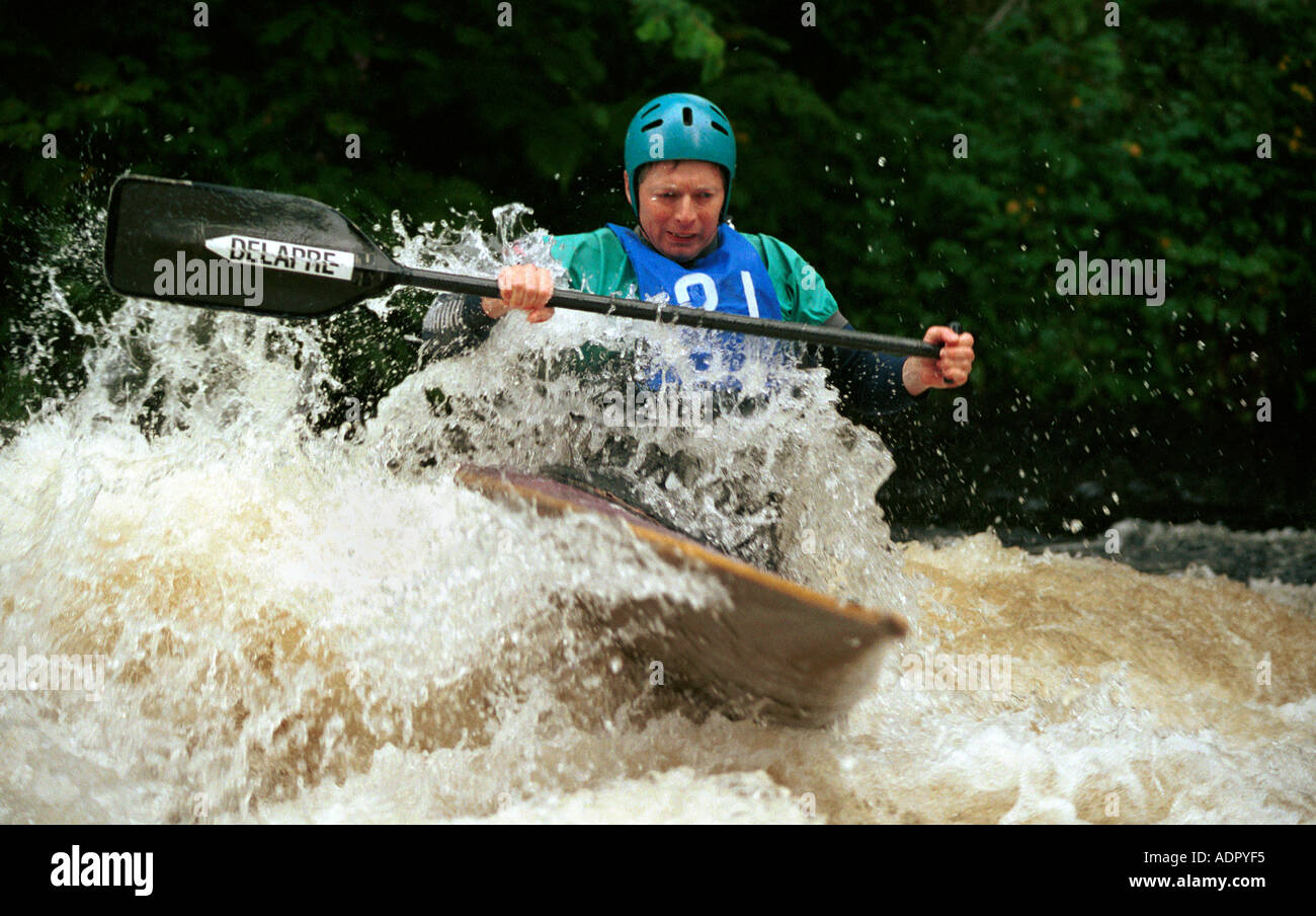 canoe slalom at bala wales Stock Photo - Alamy