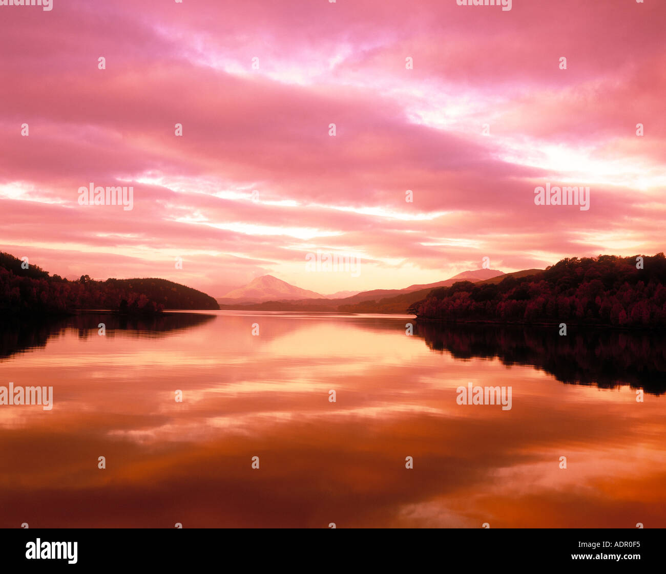 Loch Garry Highland Scotland Stock Photo - Alamy