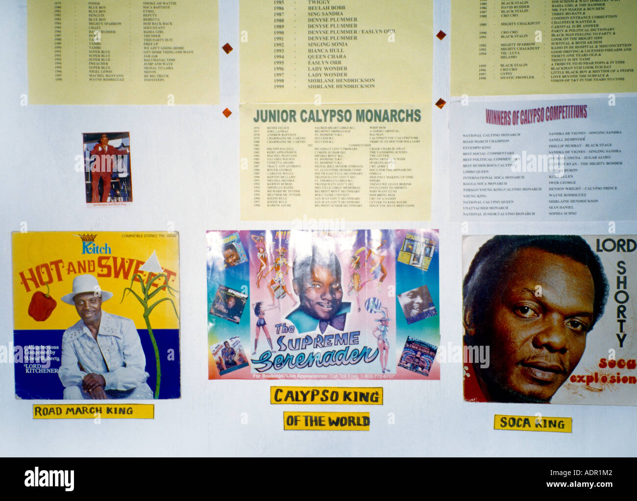 Scarborough Tobago Trinidad Music Posters Stock Photo - Alamy
