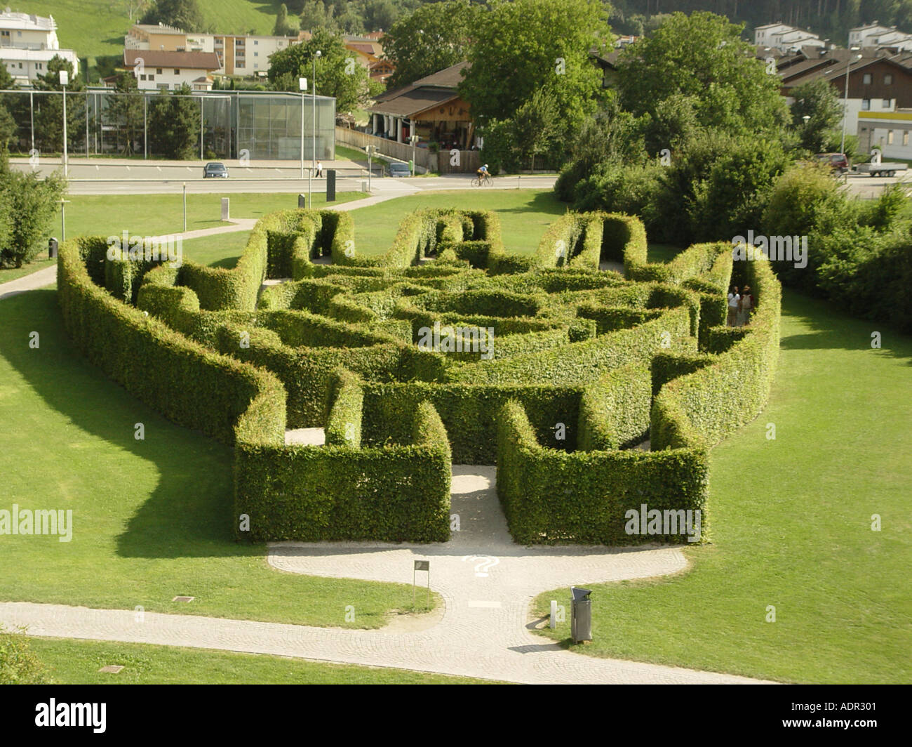 Swarovski crystal worlds art object labyrinth Stock Photo - Alamy