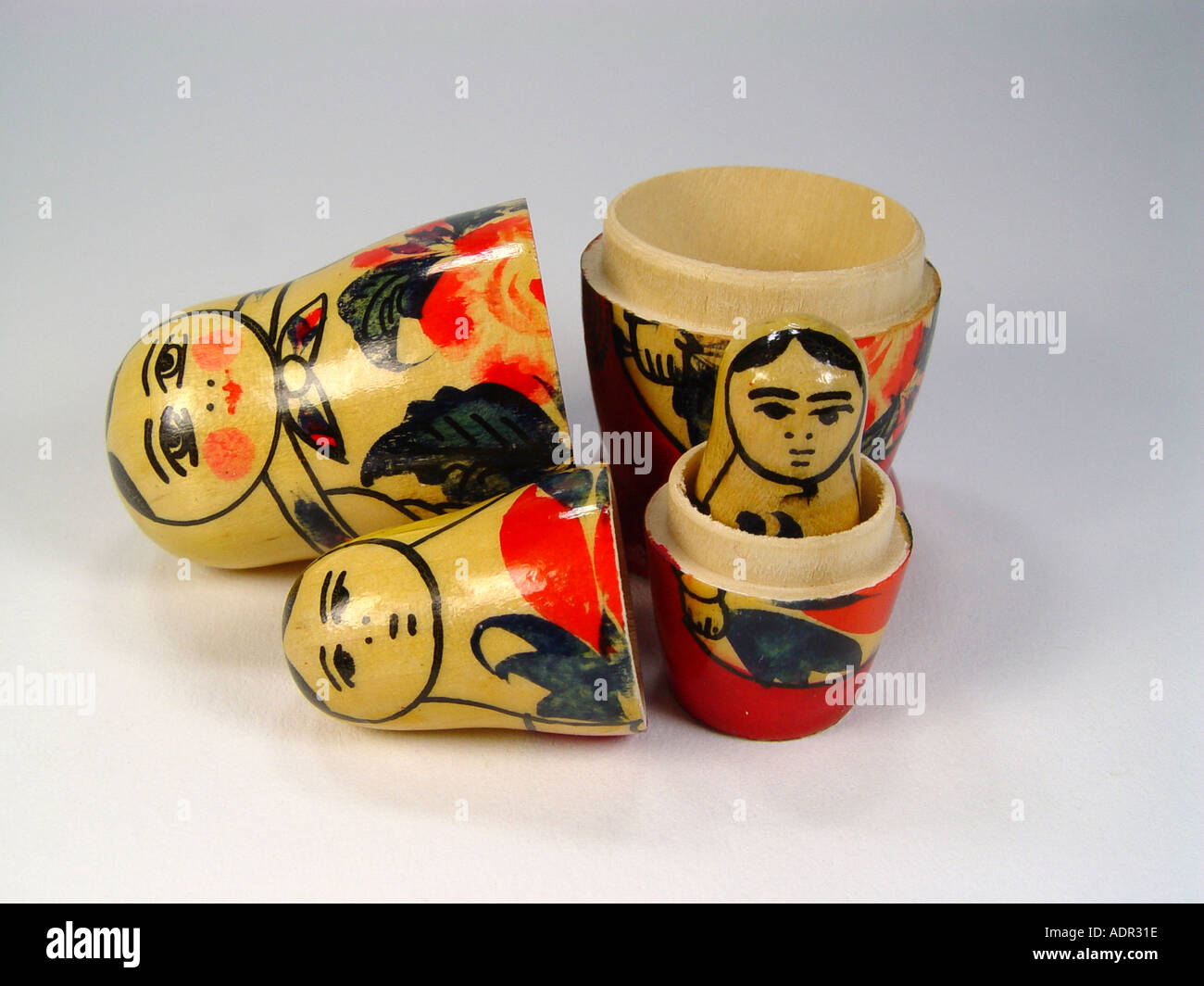 Babuschka traditional Russian wood doll Symbol for hierarchy enterprise ...