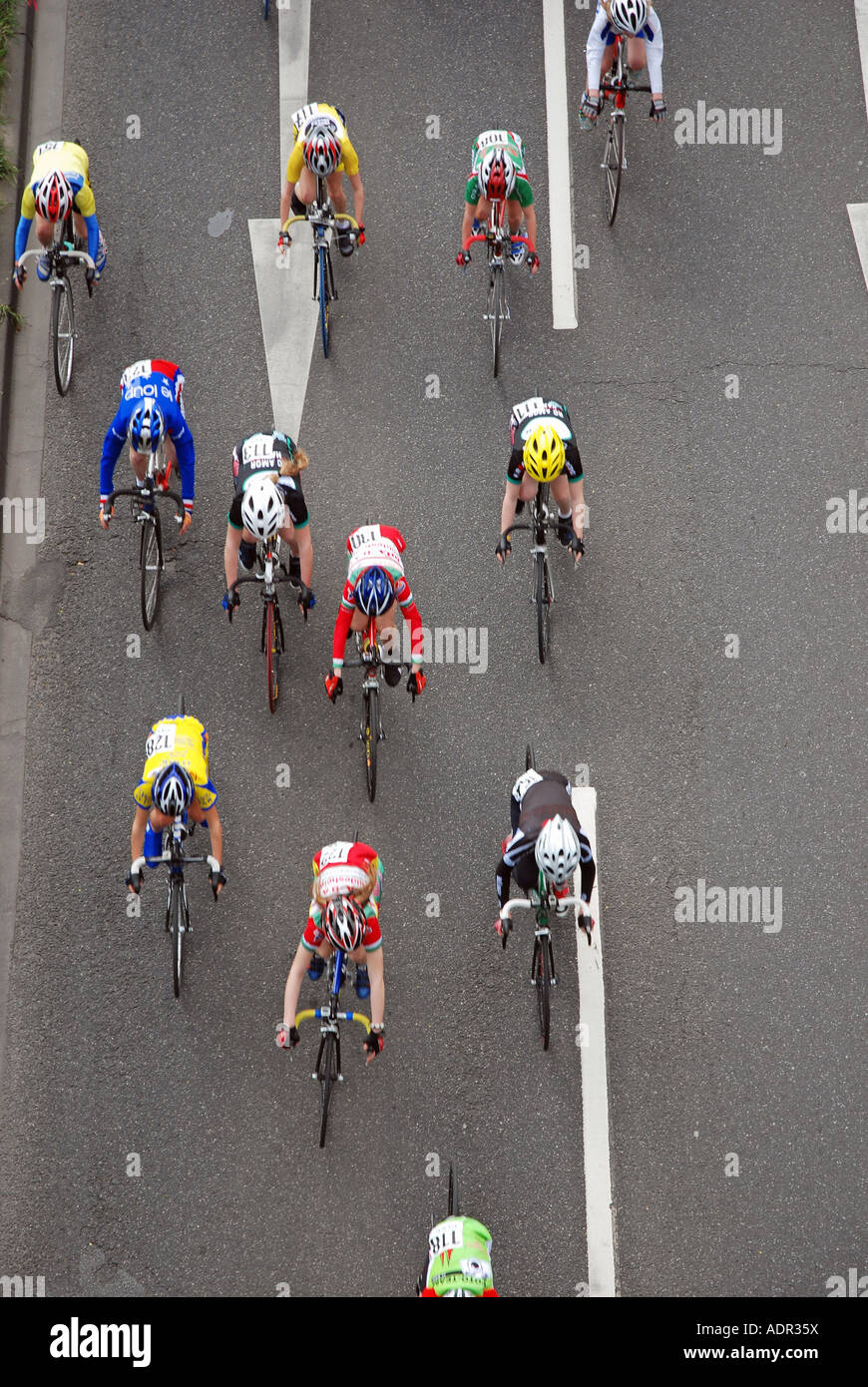 cycle race around Cologne, Germany, North Rhine-Westphalia, Koeln Stock ...