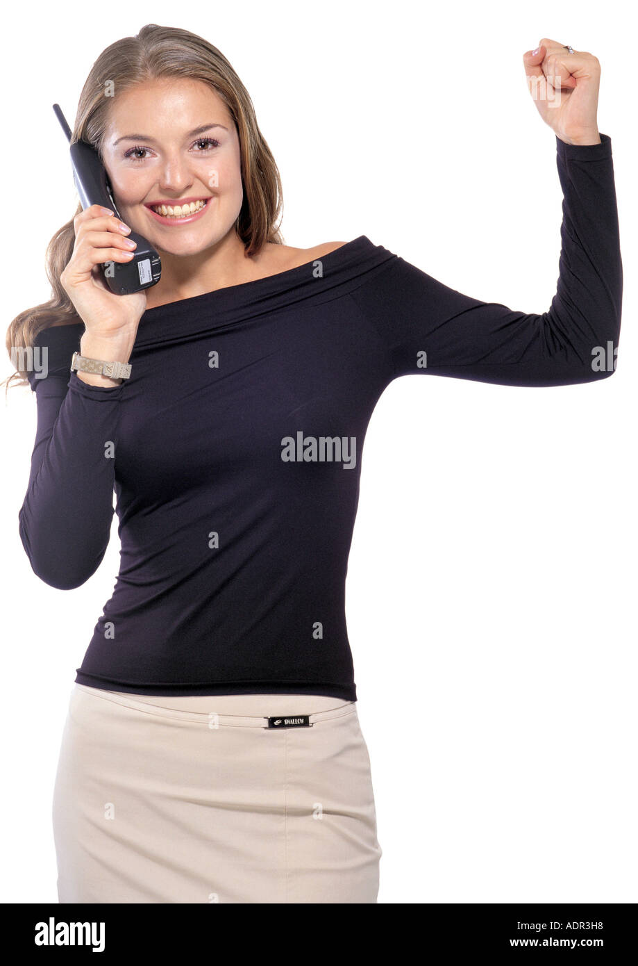 Black woman punching air hi-res stock photography and images - Alamy