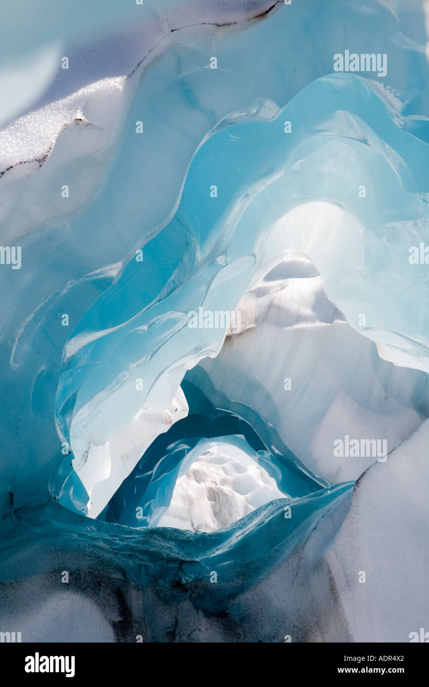 New Zealand South Island Aoraki Mount Cook National Park Ice caves ...