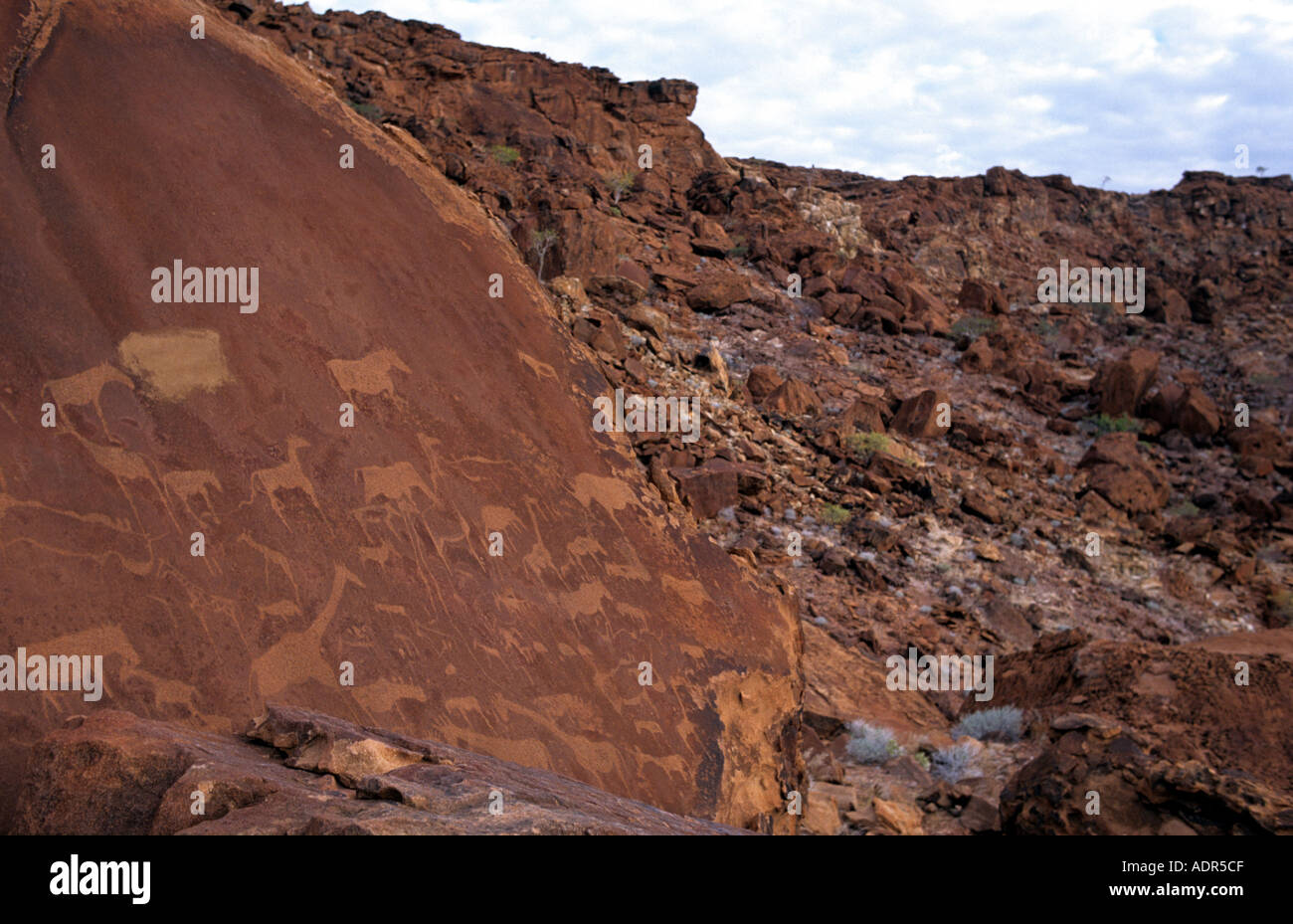 Twyfelfontein Rock Paintings in Namibia Stock Photo - Alamy