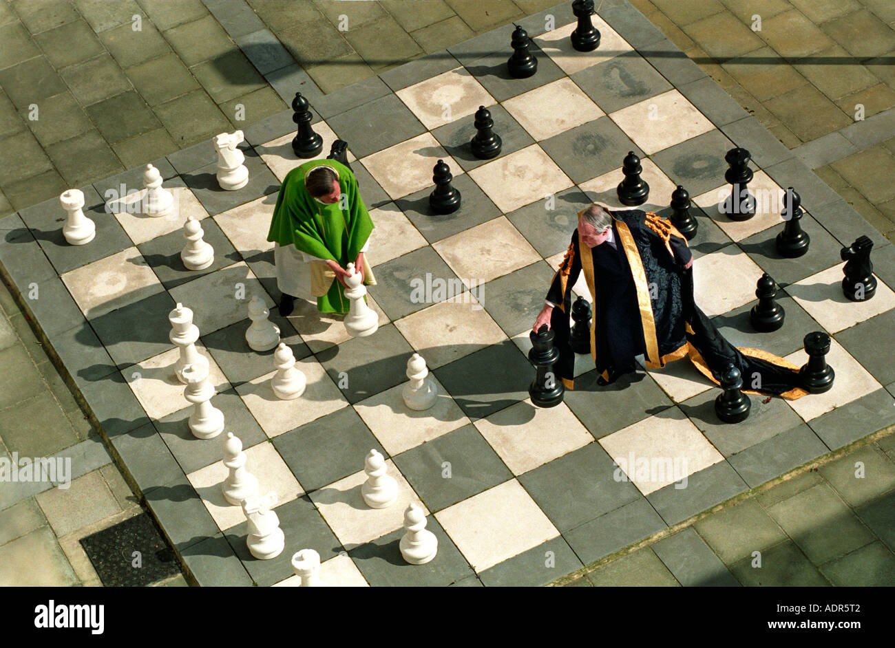 Human scale chess board duke hi-res stock photography and images - Alamy