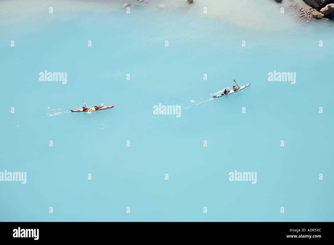 New Zealand South Island Aoraki Mount Cook National Park Overhead view ...