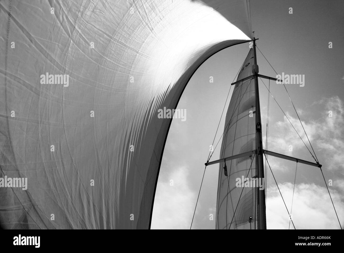 Sea breeze in the sails Stock Photo - Alamy