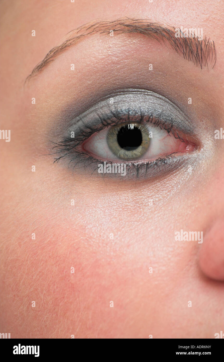 Close up of womans eye with dramatic make up Stock Photo - Alamy