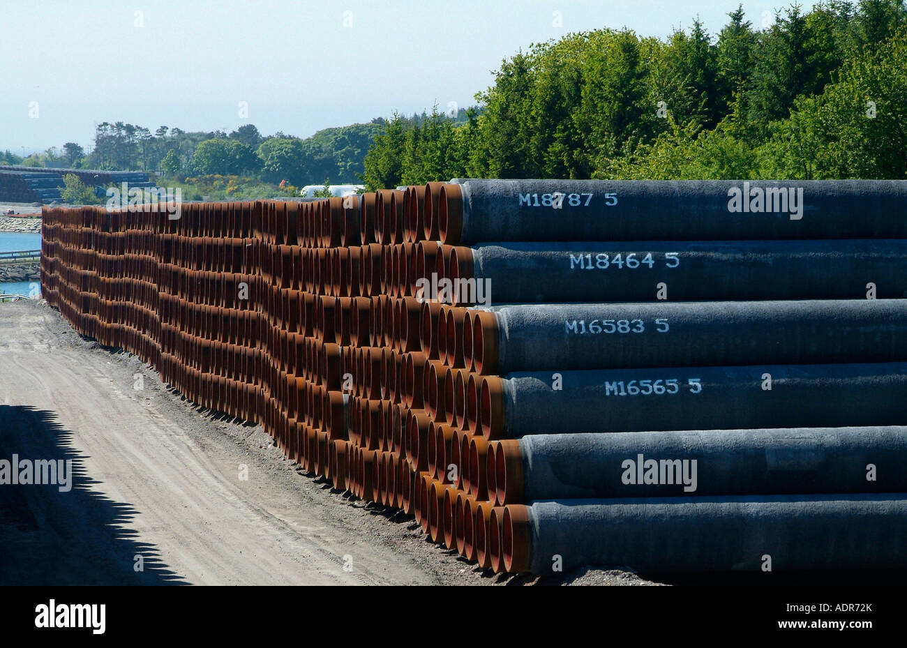 Elements of gas pipelines Stock Photo - Alamy