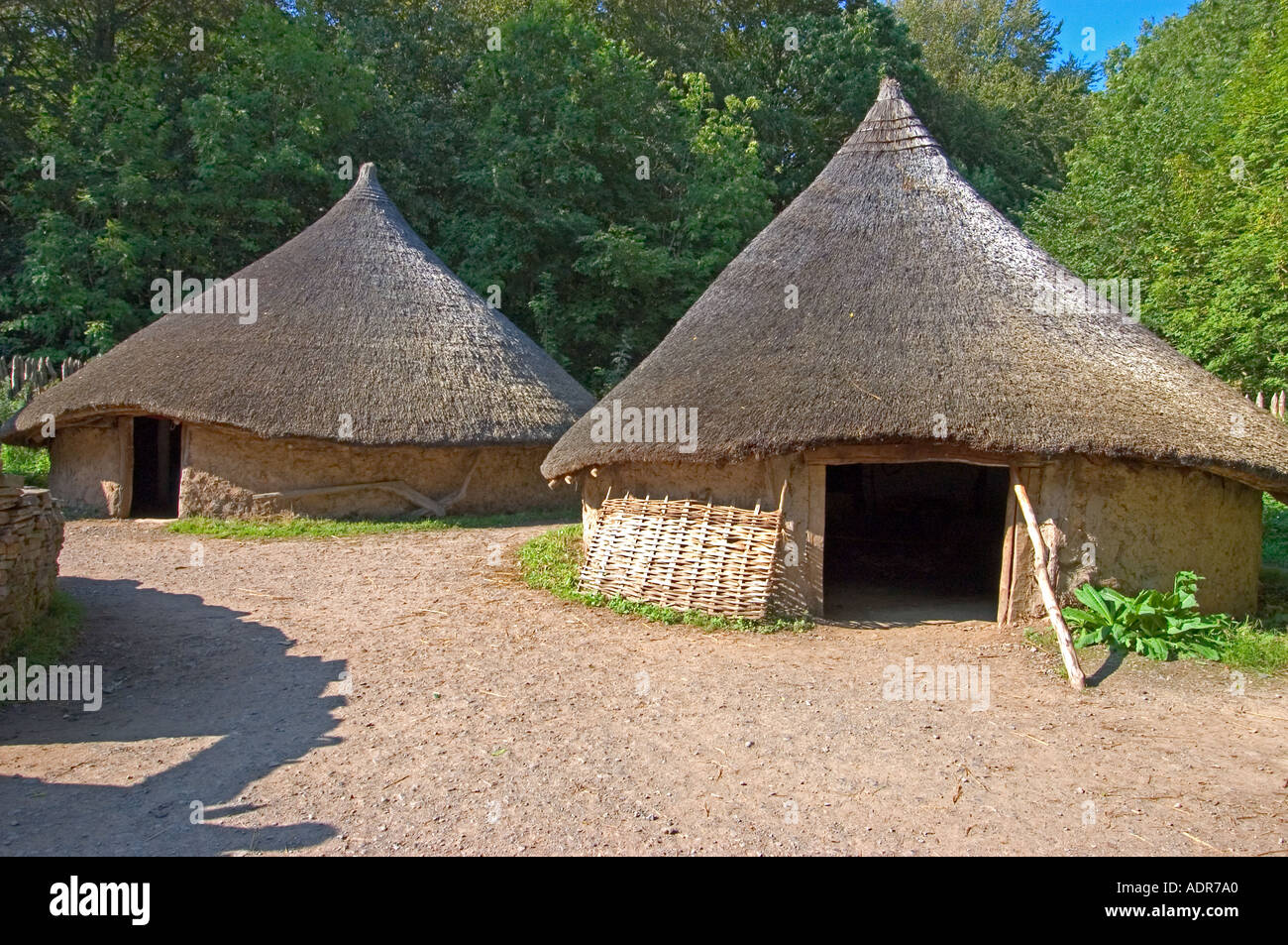 Celtic village, Museum of Welsh Life, St Fagans, Cardiff, South Wales ...